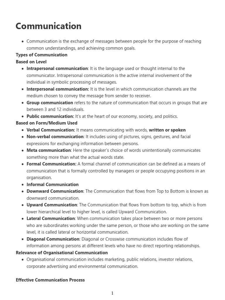 Communication | PDF | Communication | Information