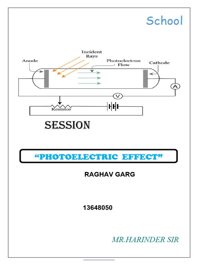 Physics-Project-12th Completed | PDF | Photoelectric Effect | Photon
