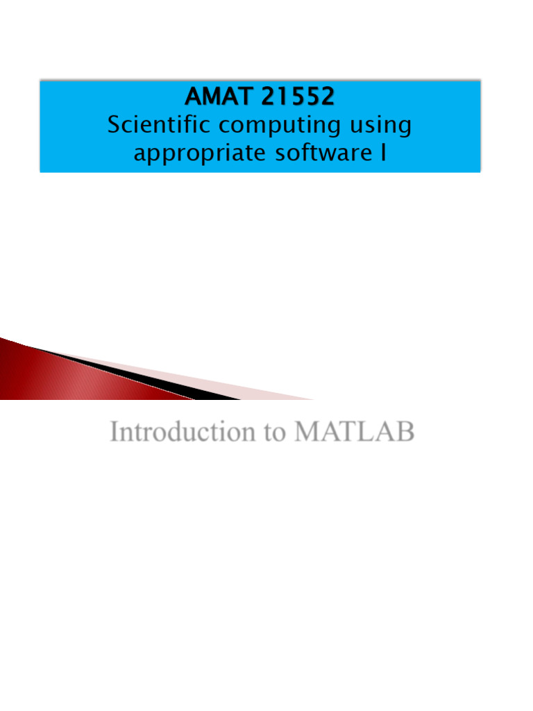 Lecture 01 | PDF | Matlab | Window (Computing) Lecture 01 | PDF | Matlab | Window (Computing)