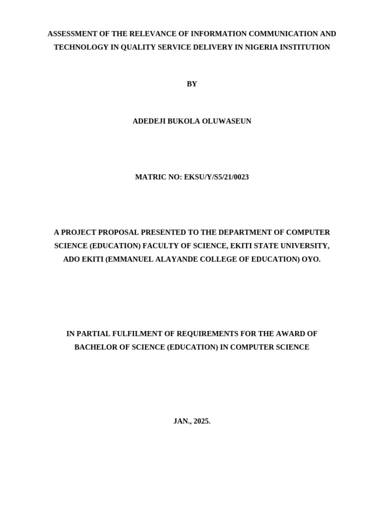 PROJECT PROPOSAL SAMPLE | PDF