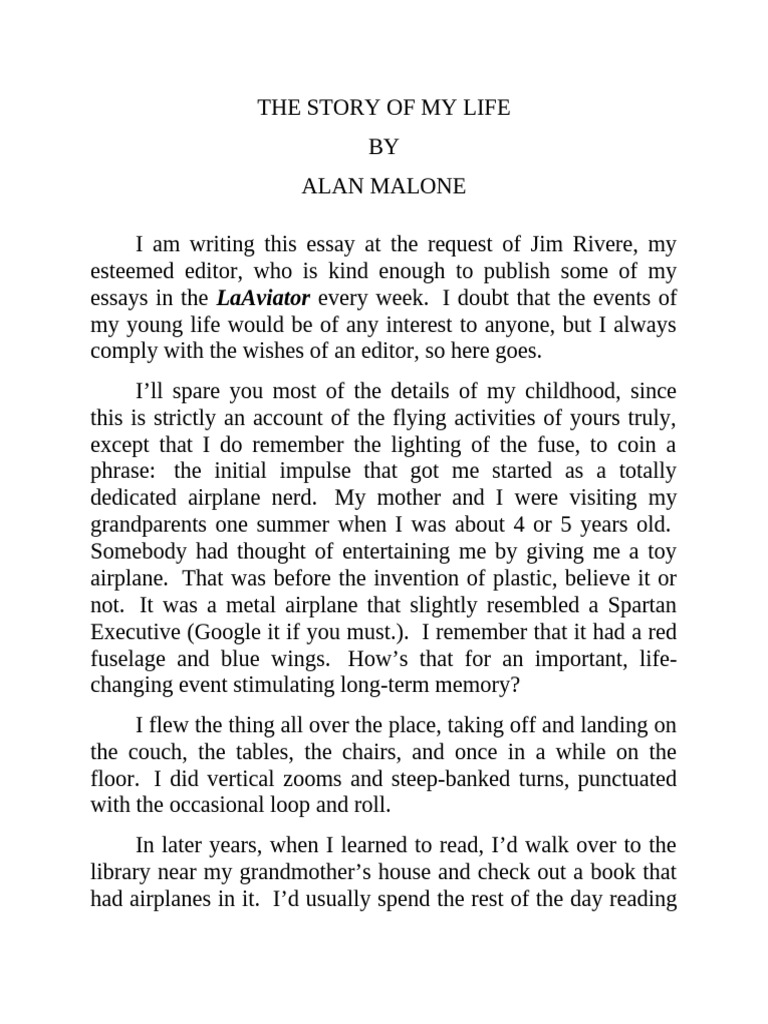 The Story of My Life | PDF | Aircraft | Aviation