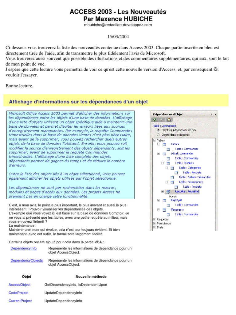 Access 2003 | PDF | Microsoft Access | Visual Basic for Applications