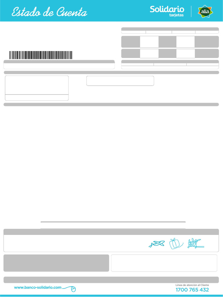 Estado de Cuenta Tarjeta Banco Solidario | PDF | Tarjeta de crédito | Interés