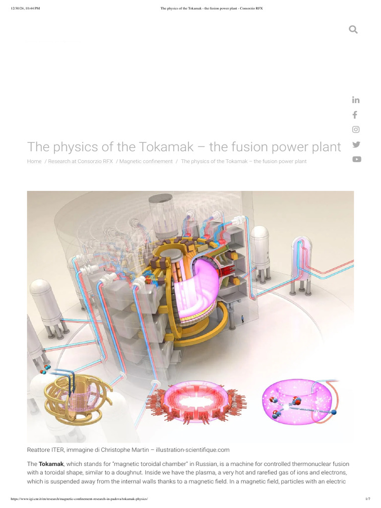 Tokamak Fusion Explained | PDF | Nuclear Fusion | Fusion Power