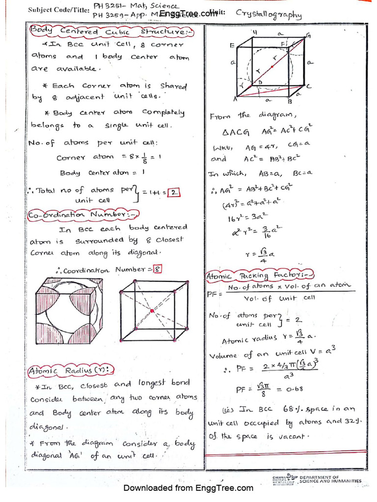 PH3251 Materials Science Notes PDF | PDF