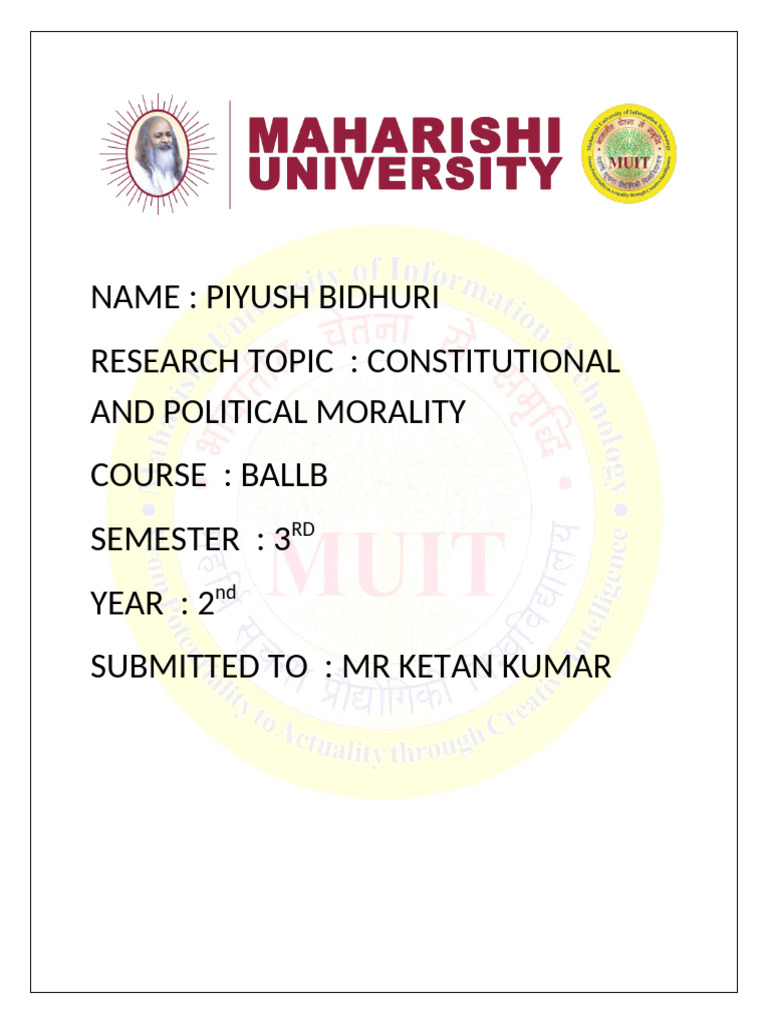 ASSIGNMENT 02 MUIT FRONT PAGE | PDF