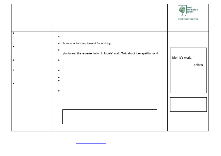 KS1 Art Lesson: William Morris | PDF | Drawing