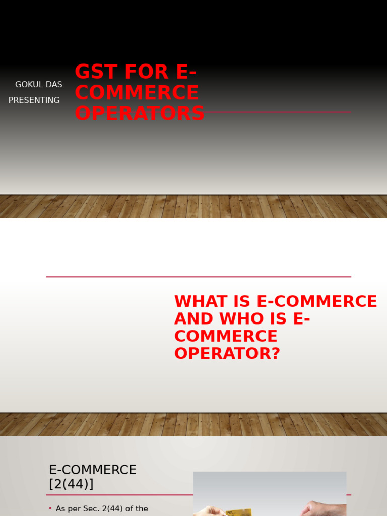 GST Compliance for E-Commerce Operators | PDF | Taxes | Government Finances
