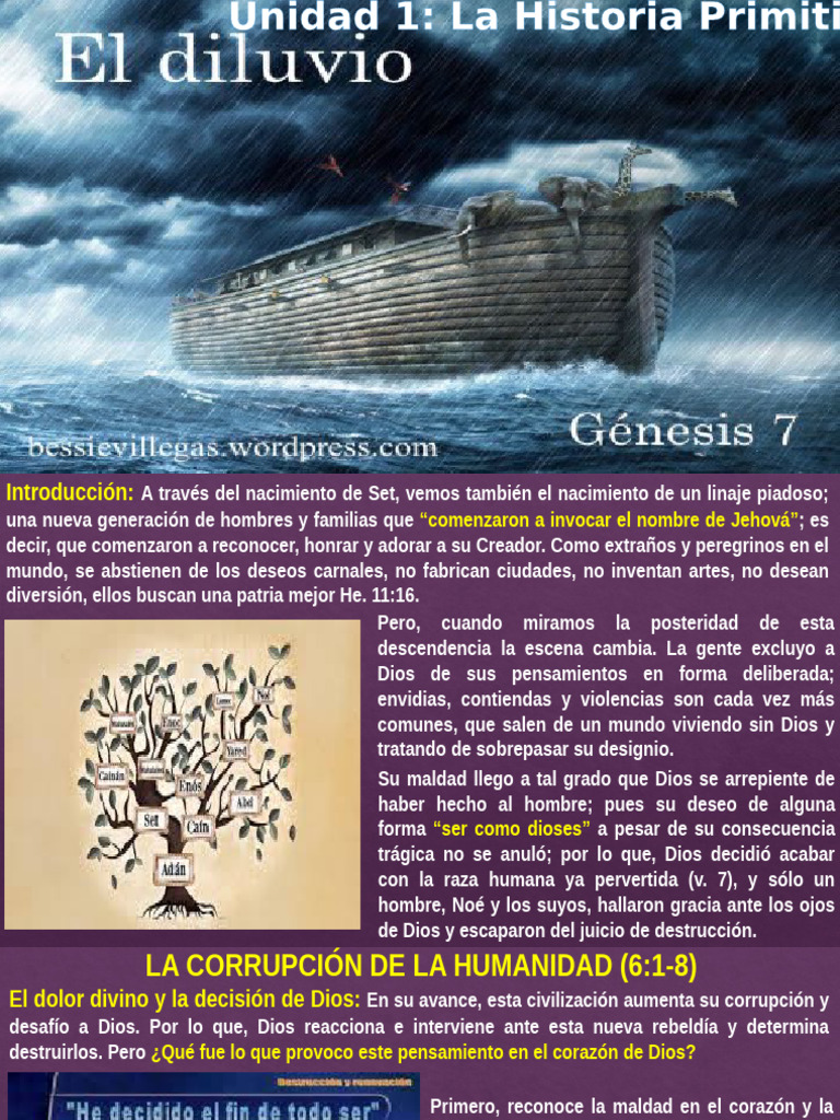 El Diluvio Universal | PDF | Arca de Noé | Noé