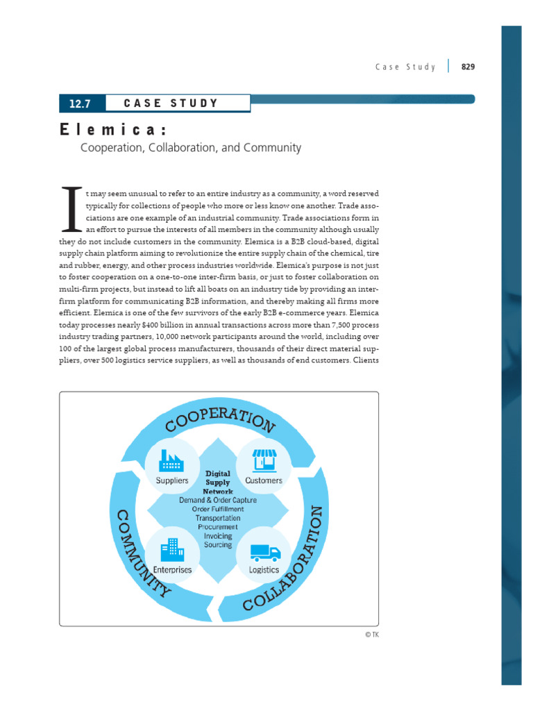 Elemica: Revolutionizing B2B E-commerce | PDF | Cloud Computing ...