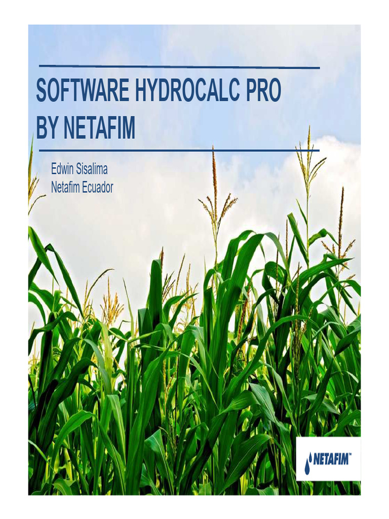 Tutorial Software HydroCalc Pro | PDF