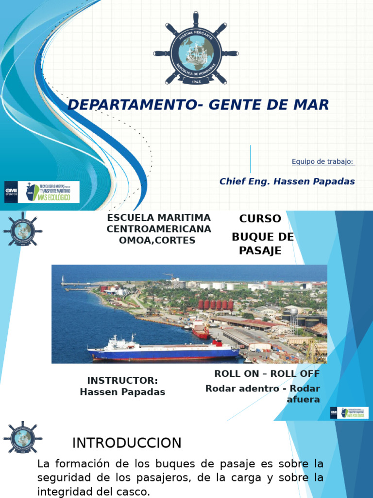 Presentacion Buque de Pasaje 2024 Hassen Papadas | PDF | Transportar | Invalidez