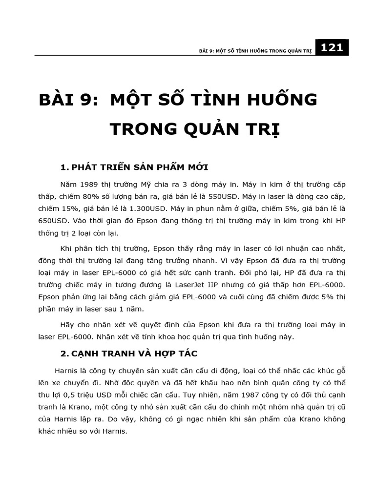QUANTRIHOC_Baigiang-trang | PDF