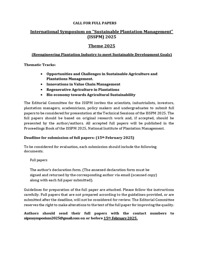 Guidlines For Full Papers Final | PDF