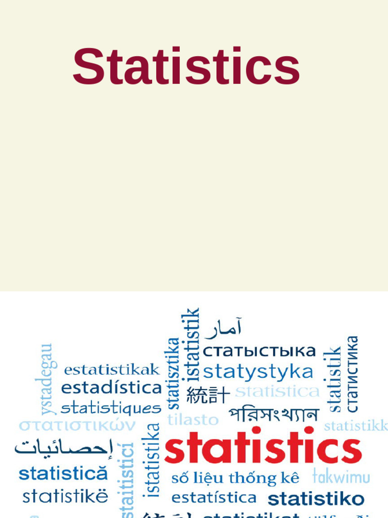Introduction to Statistics Overview | PDF | Statistics | Statistical ...