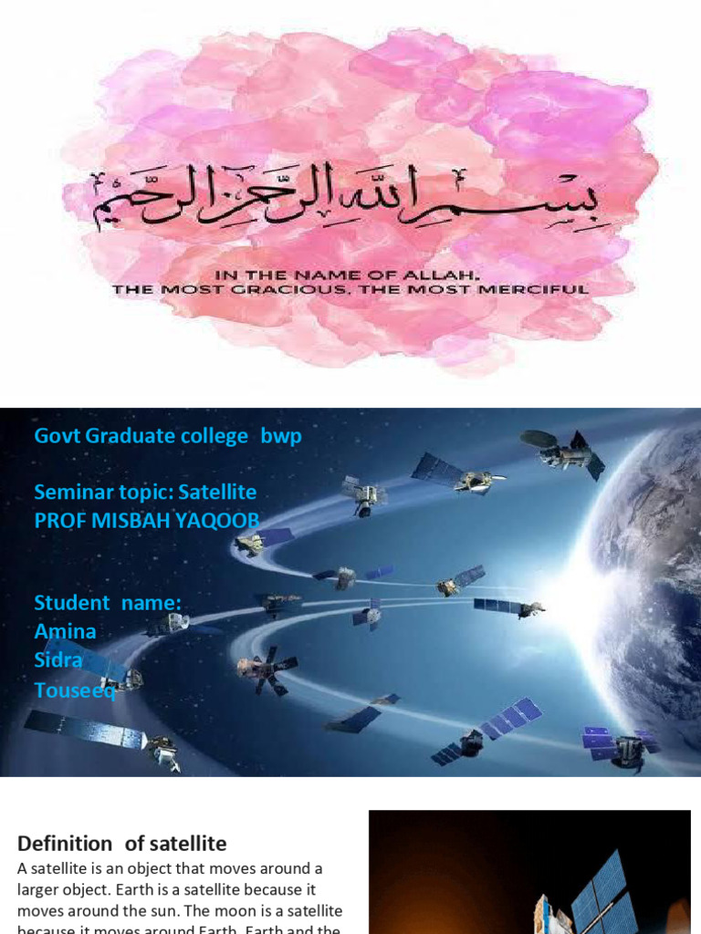 Satellite Seminar for Students | PDF | Satellite | Weather