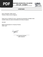 Atestado Médico para Uso de Piscina | PDF