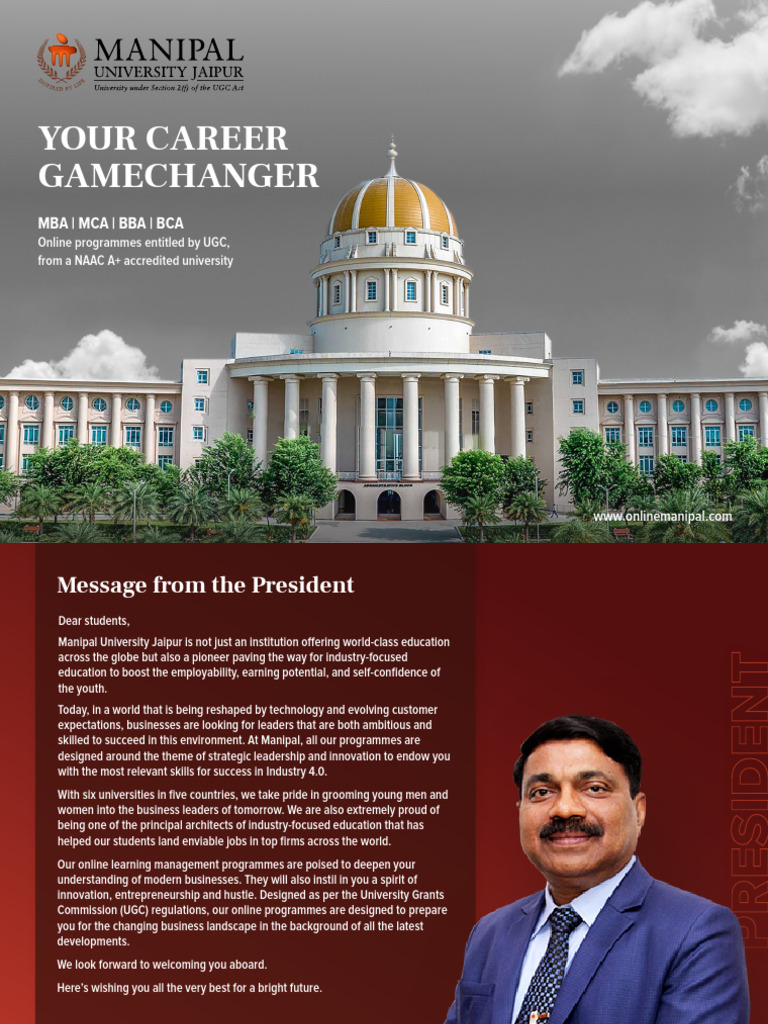 Manipal University MUJ-BROCHURE | PDF | Computer Programming | Human ...