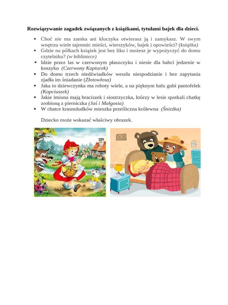 15.05 Quiz Malego Czytelnika | PDF