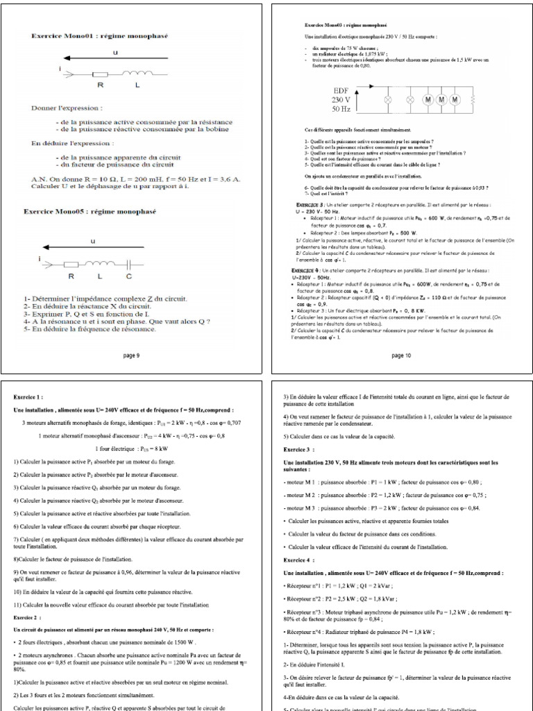 Monophasé Revison | PDF