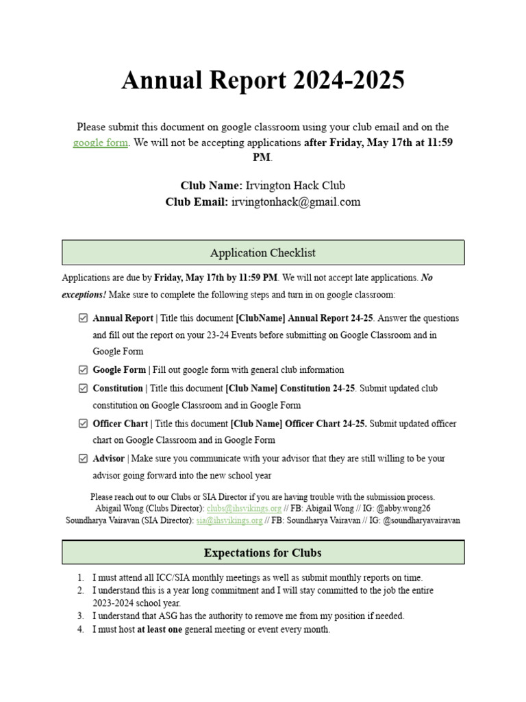 Irvington Hack Club Annual Report 24-25 | PDF | Web Development ...