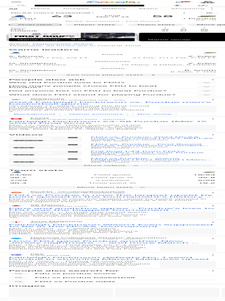 Fdu vs Purdue - Google Search | PDF | Ncaa Division I Basketball