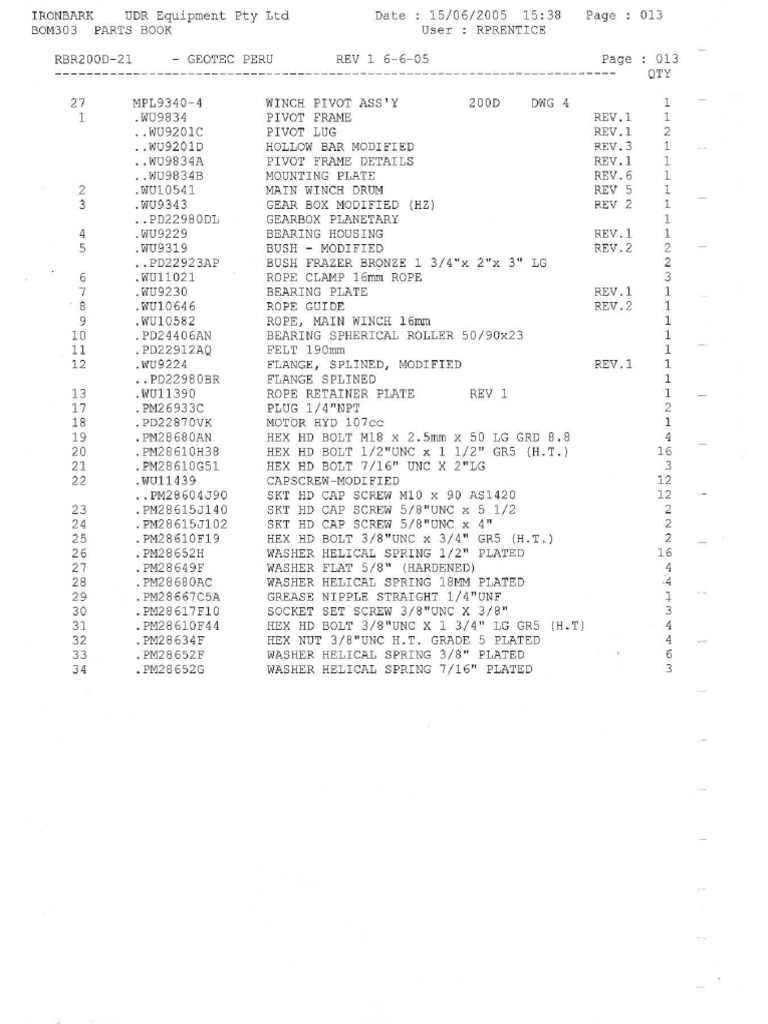 54 - A65783 - UDR-200D Manual de Partes | PDF