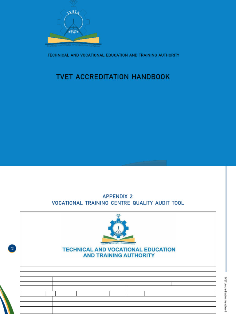 TVET Trainer Accreditation Guide | PDF | Audit | Business