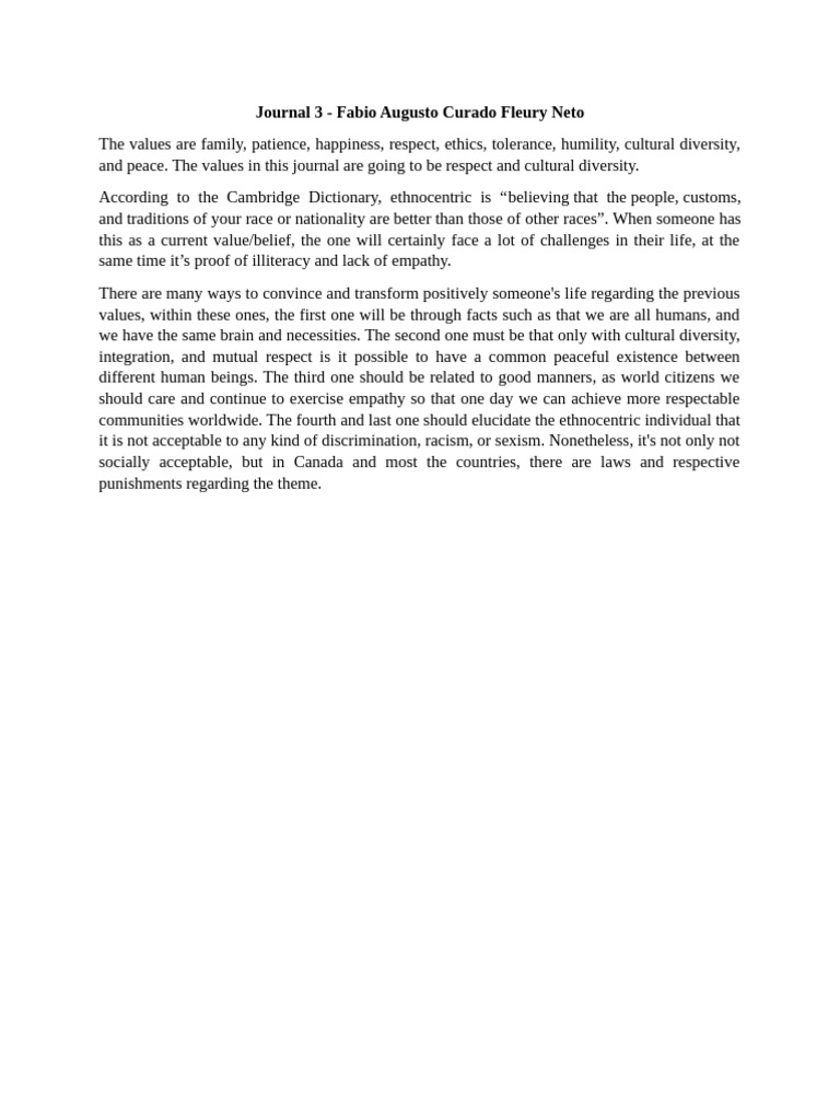 Journal 3. Neto,Fabio. | PDF