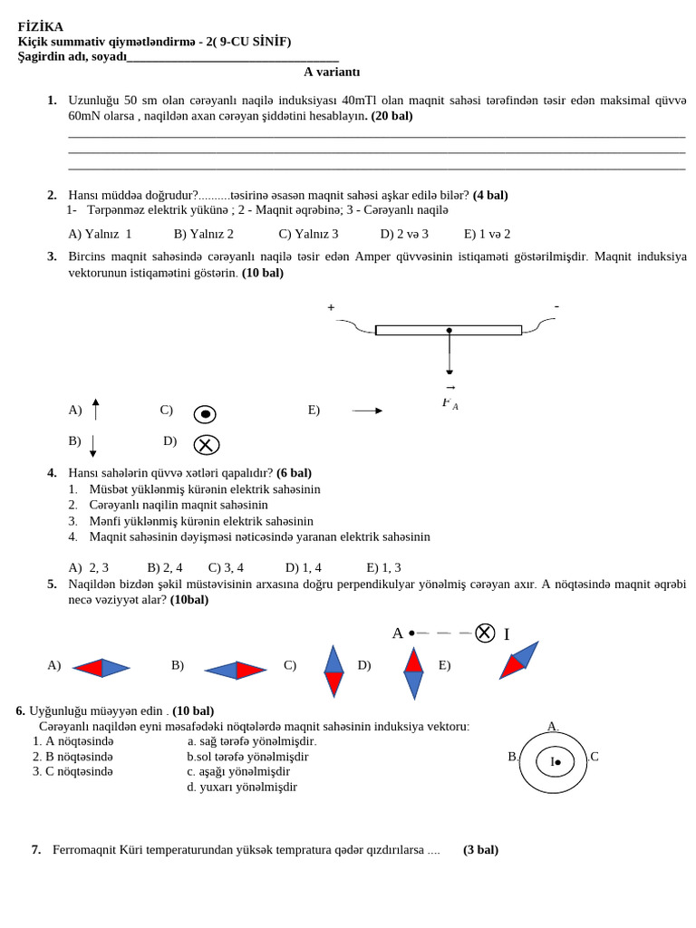 KSQ- 2( 9 cu sinif) (3) | PDF