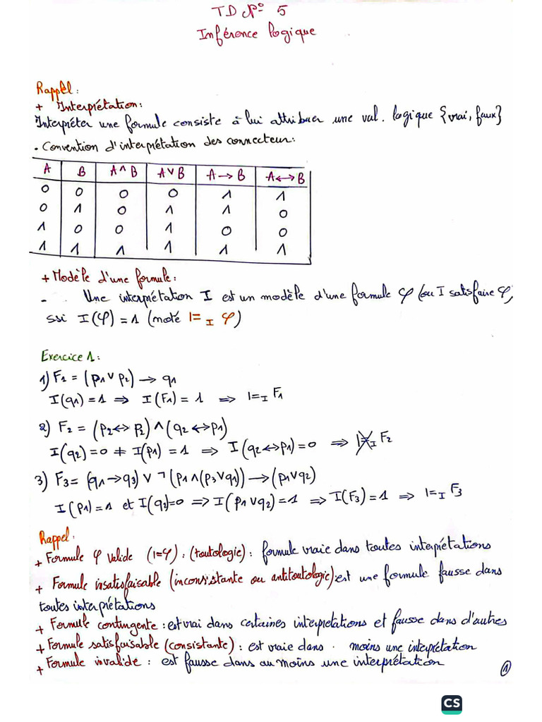 TD 5 + Correction | PDF