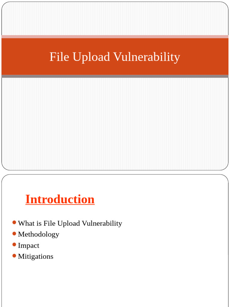 Understanding File Upload Vulnerability | PDF