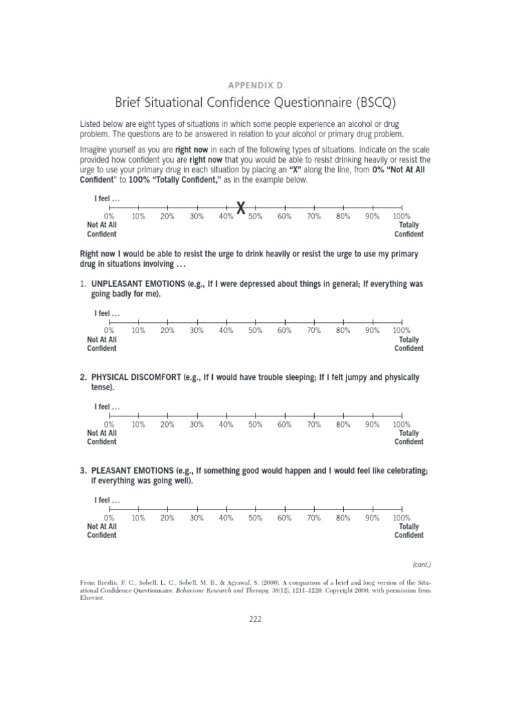 Appendix D - Brief Situational Confidence Questionnaire - Appendix - D ...