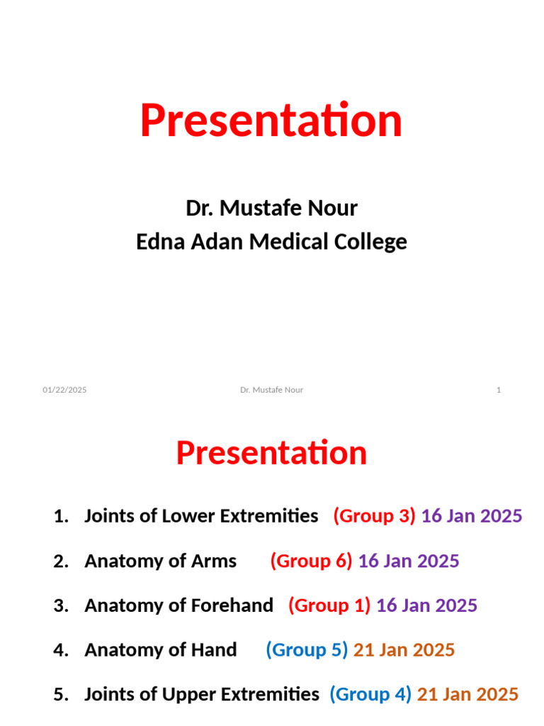 Presentation Tips for Medical Anatomy | PDF