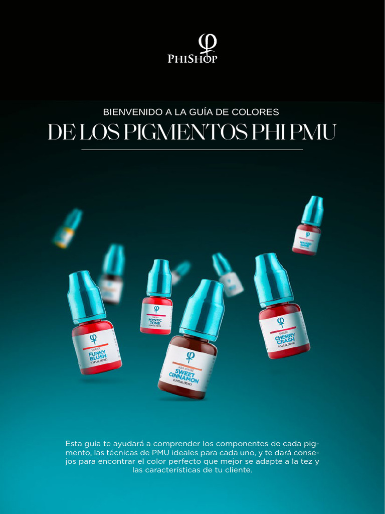 PMU Pigment Color Guide - ES | PDF | Color | Pigmento
