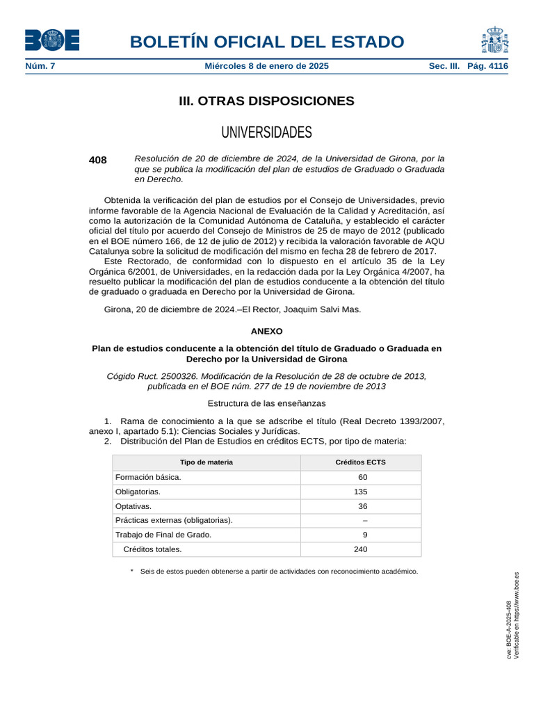 BOE-A-2025-408 | PDF | Ley procesal | España