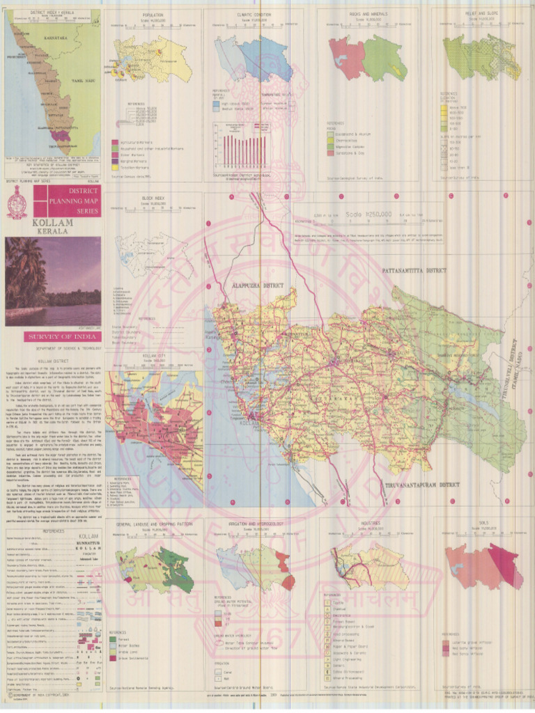 KOLLAM - DIST - Planning Map | PDF