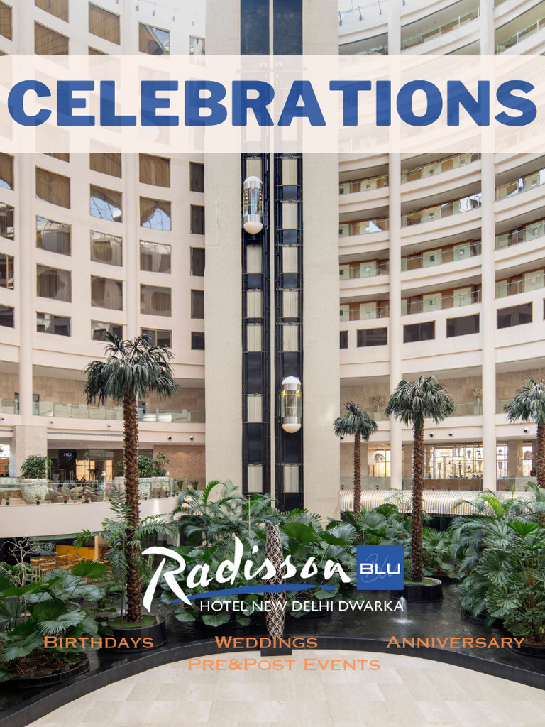 Celebrate With Radisson Blu Dwarka | PDF | Menu | Desserts