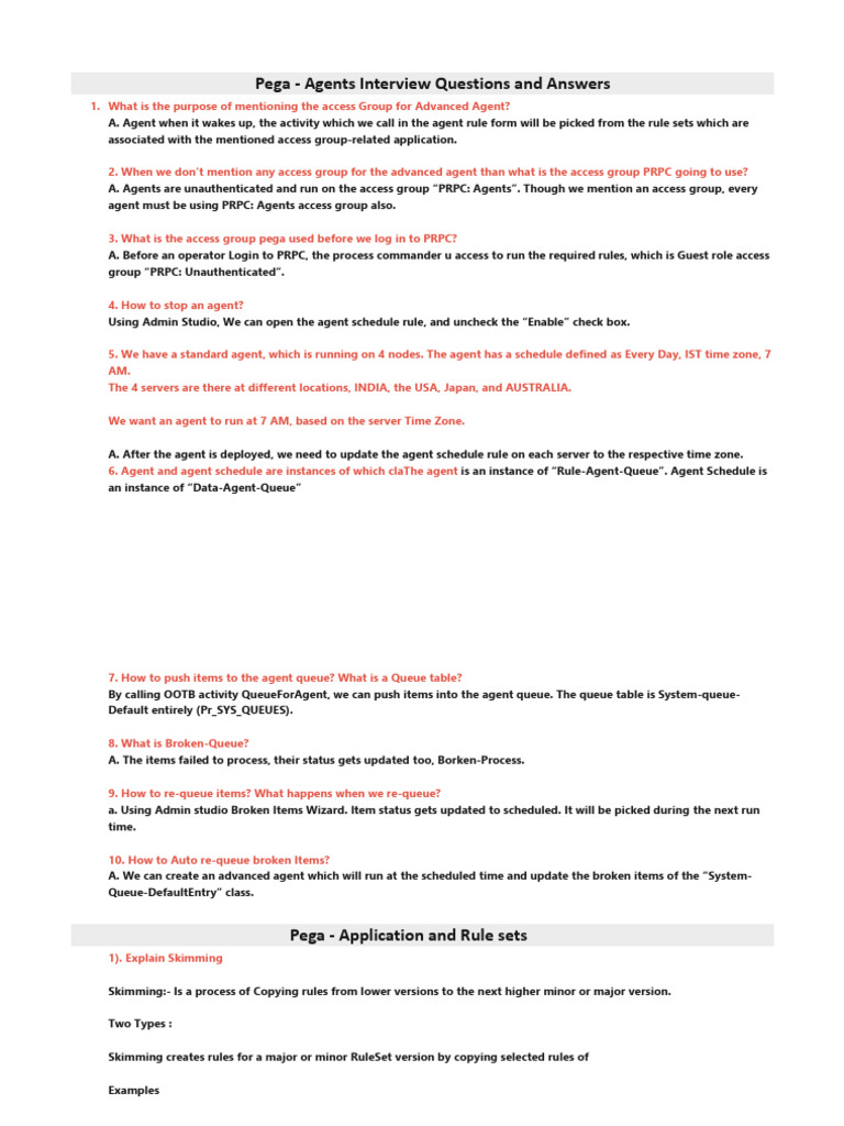 5.PEGA Interview Questions Bible | PDF | Soap | Computing