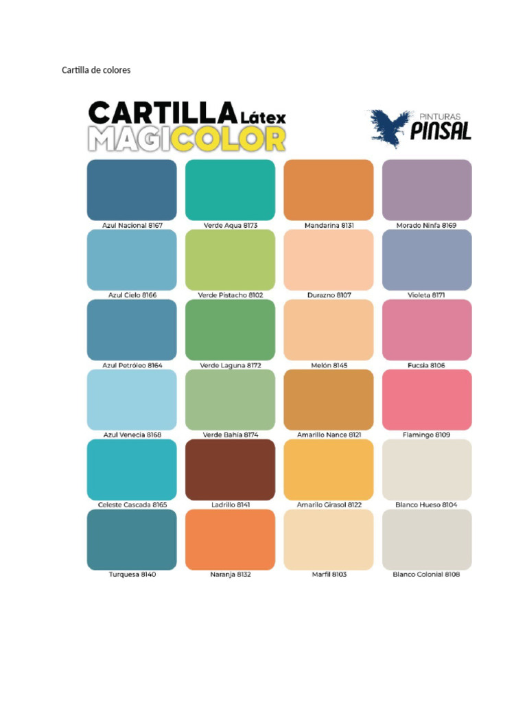 Cartilla de Colores | PDF