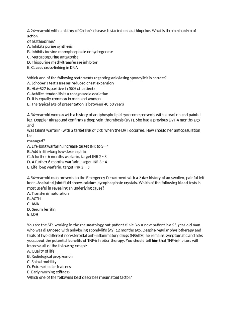 Hard MCQ Collecition Trial | PDF | Anatomical Terms Of Motion | Thumb