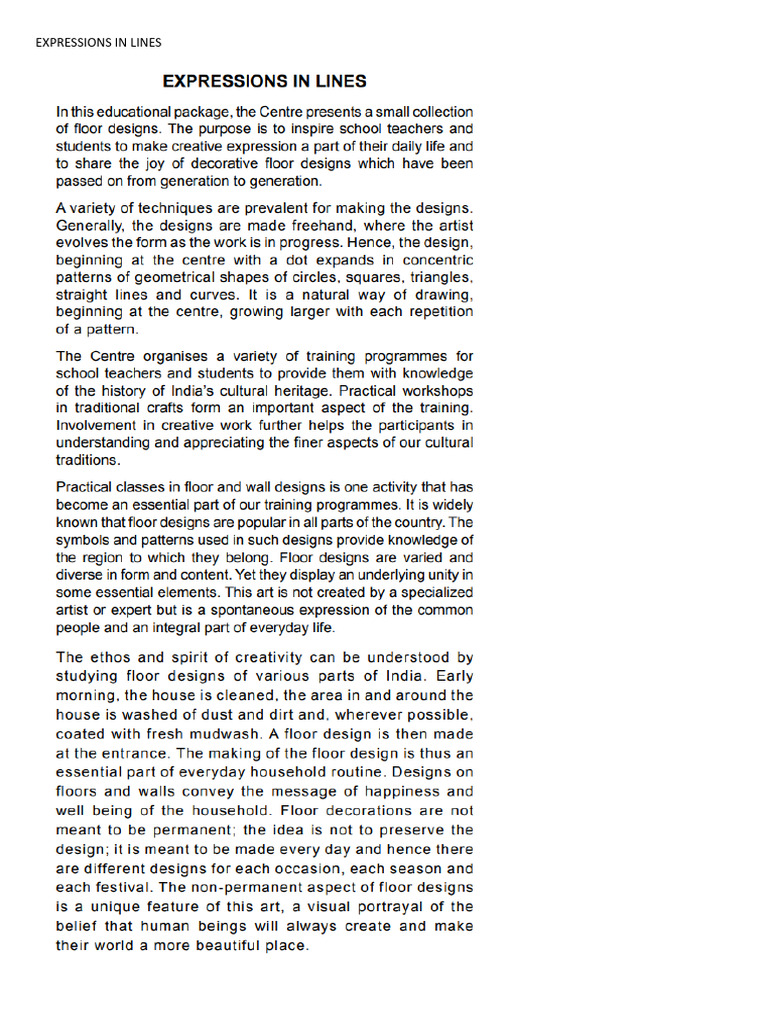 EXPRESSIONS IN LINES | PDF