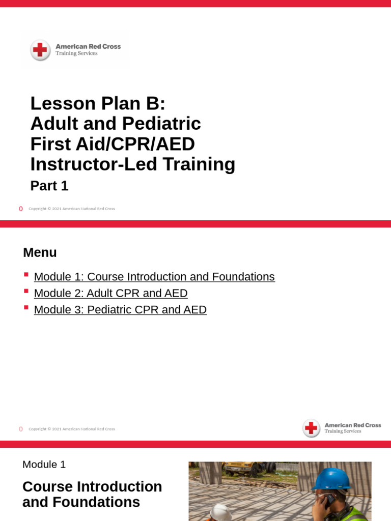 First Aid-CPR-AED PowerPoint Course Presentation For Lesson Plan B ...