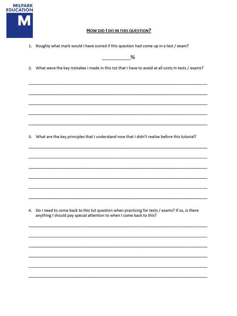 3 - Student Reflection Template | PDF