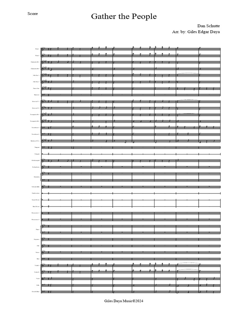 Gather The People Score | PDF