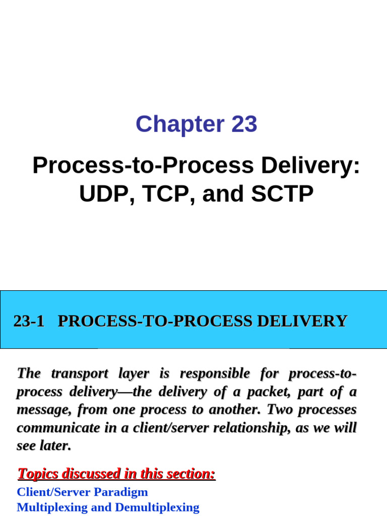 User Datagram Protocol | PDF | Transmission Control Protocol | Internet Protocols