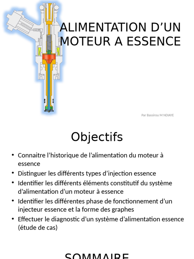 Alimentation d'Un Moteur a Essence | PDF | Injection (moteur) | Moteurs