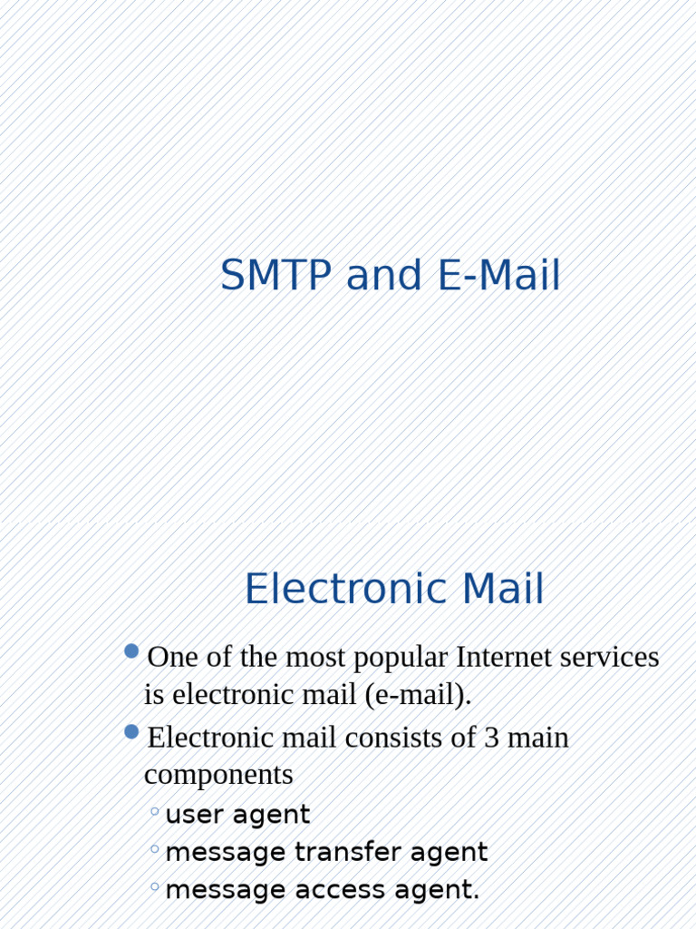 SMTP and E-Mail | PDF | Application Layer Protocols | Wide Area Network