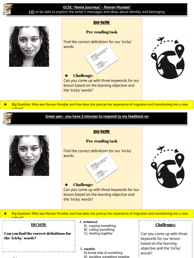 Name Journeys Lessons 1 - 4 RAI | PDF | Rama | Poetry