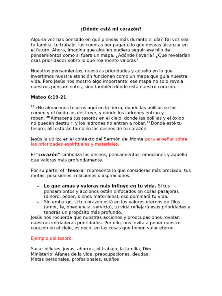 Donde Esta Mi Corazon | PDF | Jesús